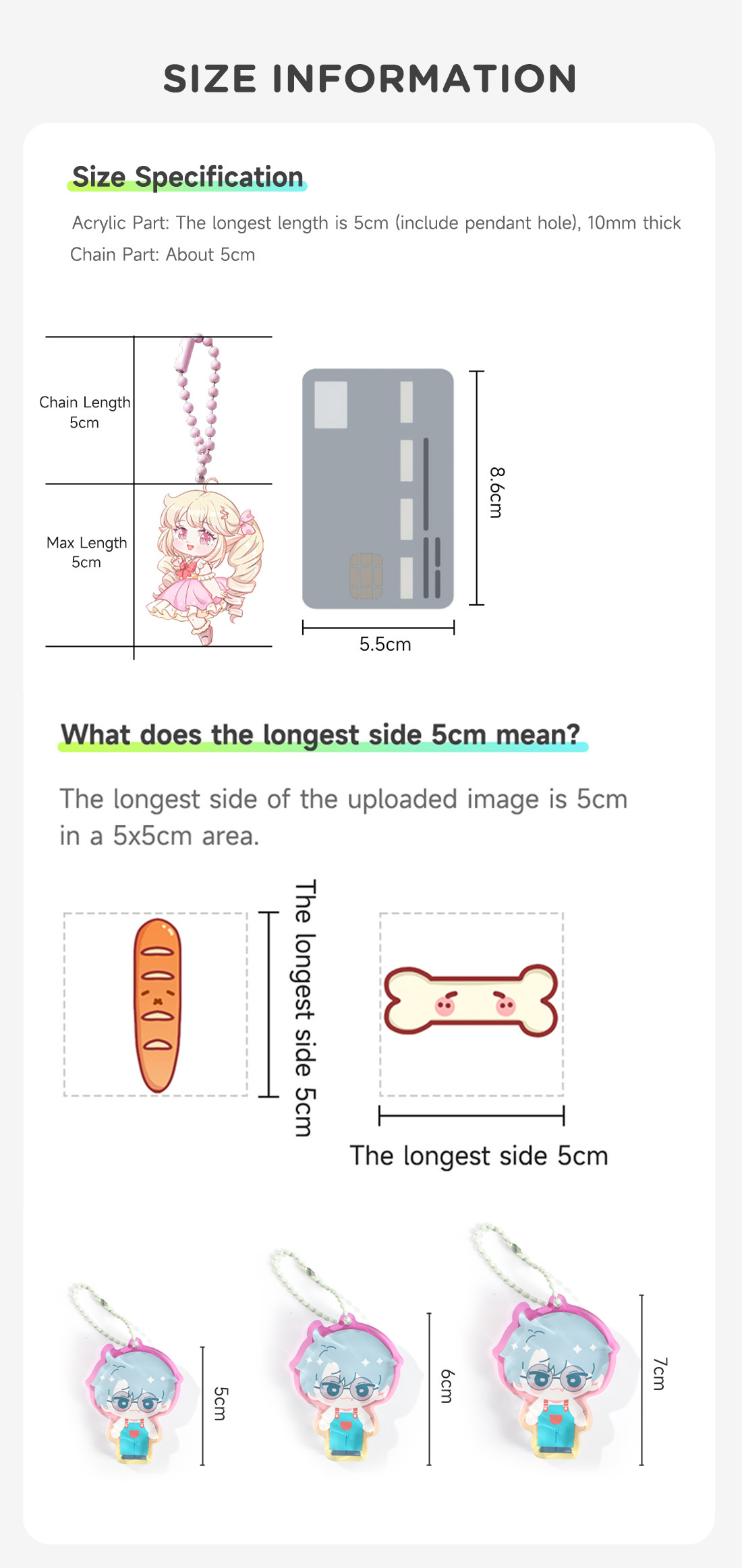 Custom Thick Acrylic Keychains
