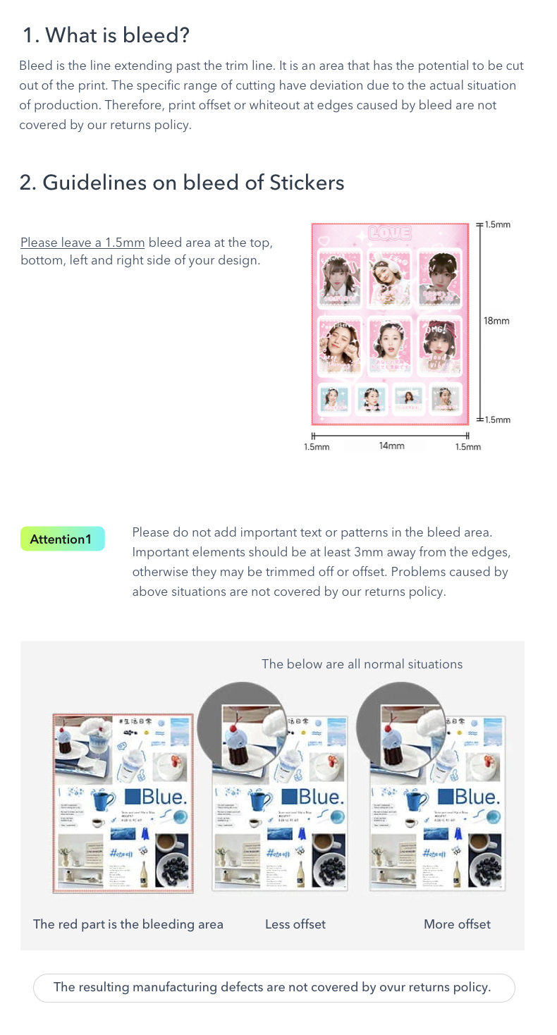Custom Clear Transparent PET Vinyl Sticker Sheet - 4"x6"(101.6x152.4mm ...