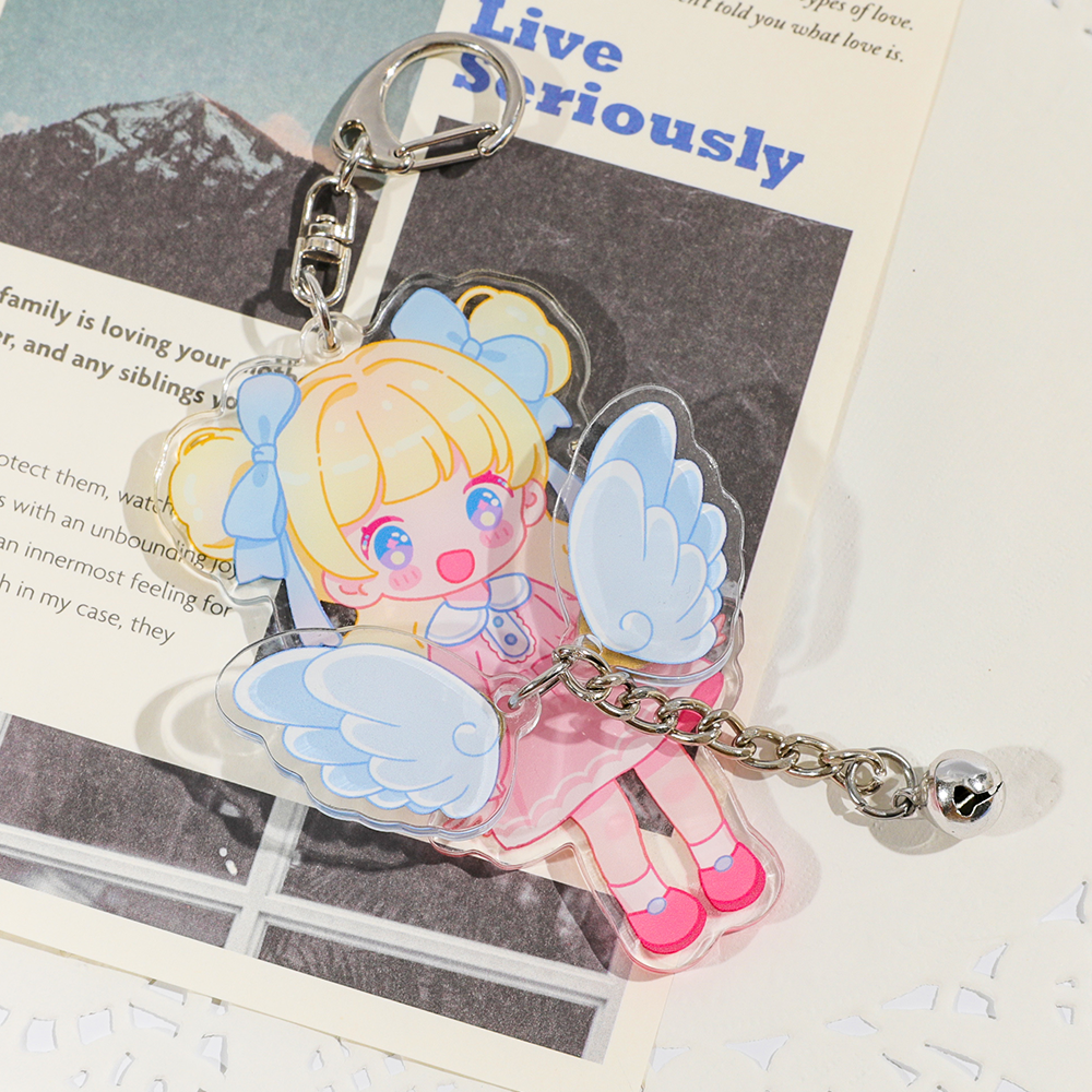 Custom Acrylic Movable Wings Keychains
